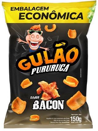 SALGADINHO PURURUCA GULAO BACON 150G | Wilso Distribuidor