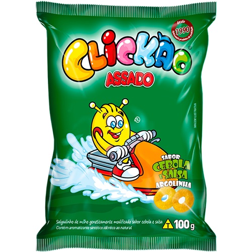 CHIPS CLICKAO ASSADO CEBOLA/SALSA 100G ARGOLA | Wilso Distribuidor